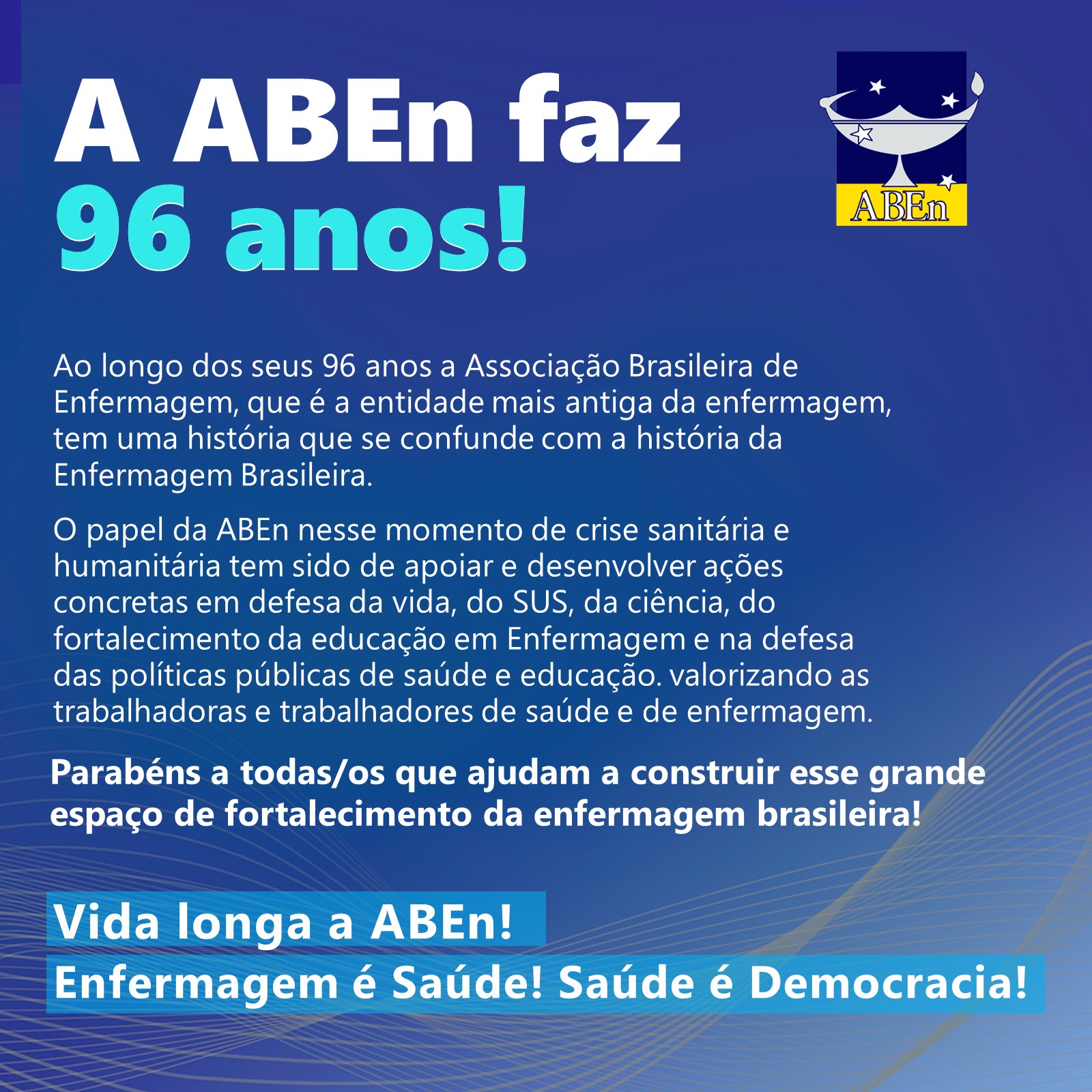A ABEn faz 96 anos! - ABEn Nacional